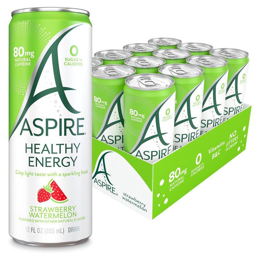 Aspire Strawberry Watermelon Healthy Energy – Aspire Drinks